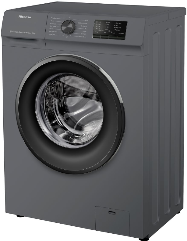 Hisense WFVC6010 6kg Front Loader 1000rpm A+++ 15prog 48m | www.quickstore.co.za